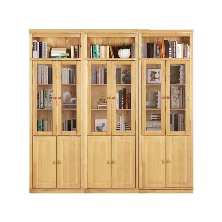 Rosalind Wheeler Delbis 223cm H x 222cm W Library Bookcase Bookcase | Wayfair.co.uk